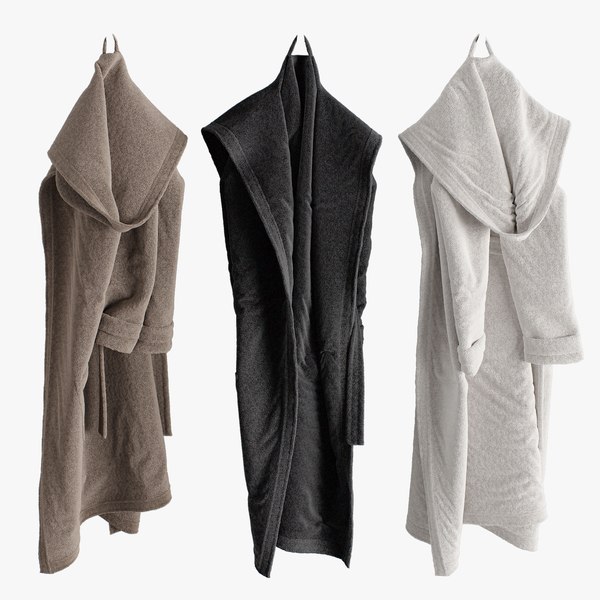 modelo 3d Bathrobe Hanging Set 01 - TurboSquid 1976134