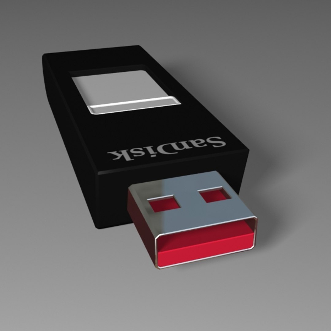 Flash Drive Disk 3d Model