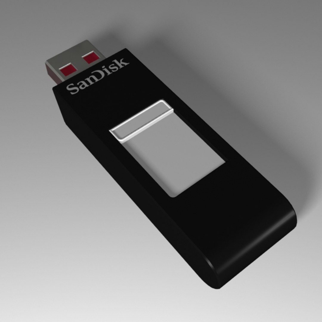 Flash Drive Disk 3d Model
