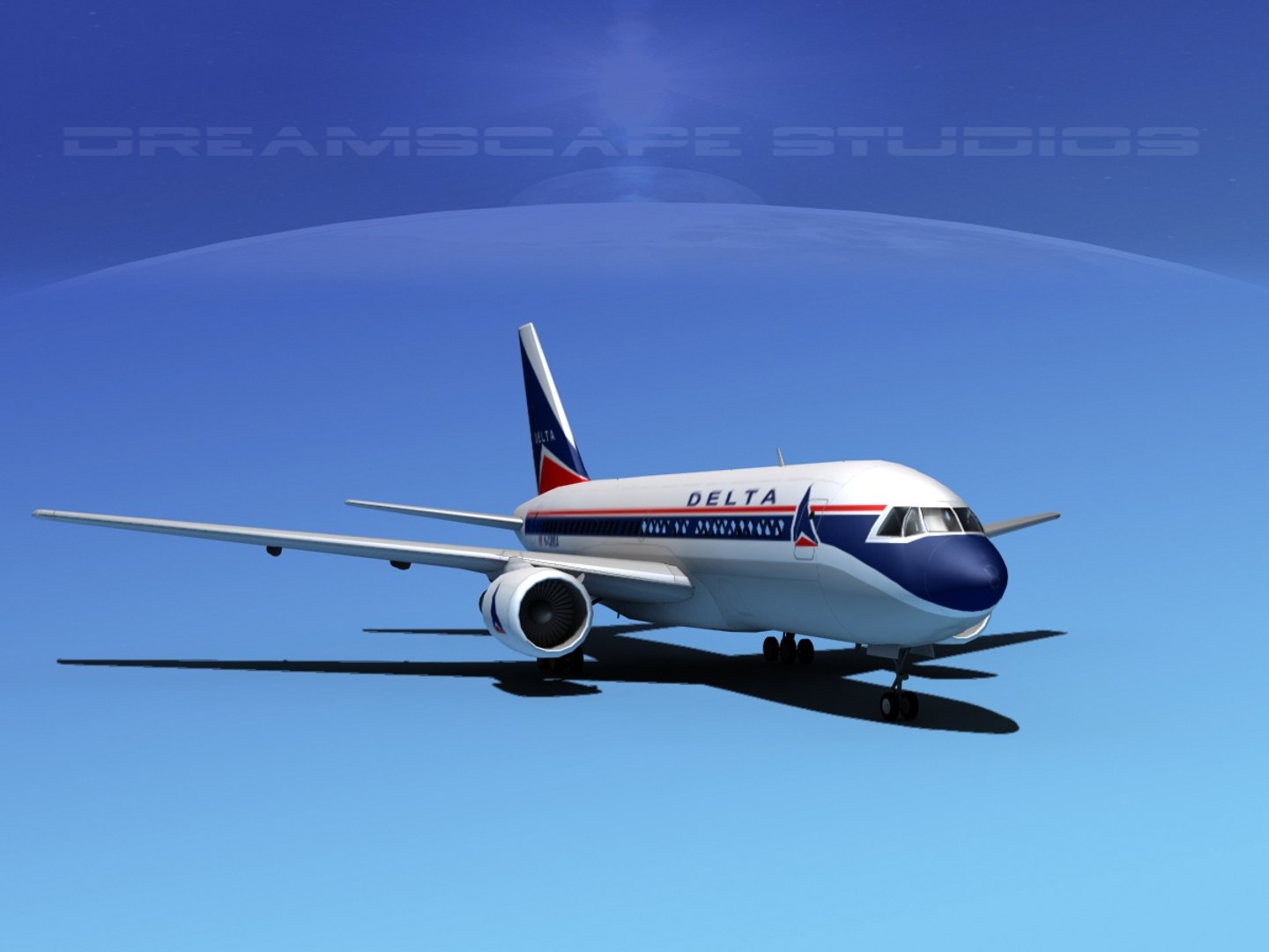 Boeing 767 767-100 3d Max