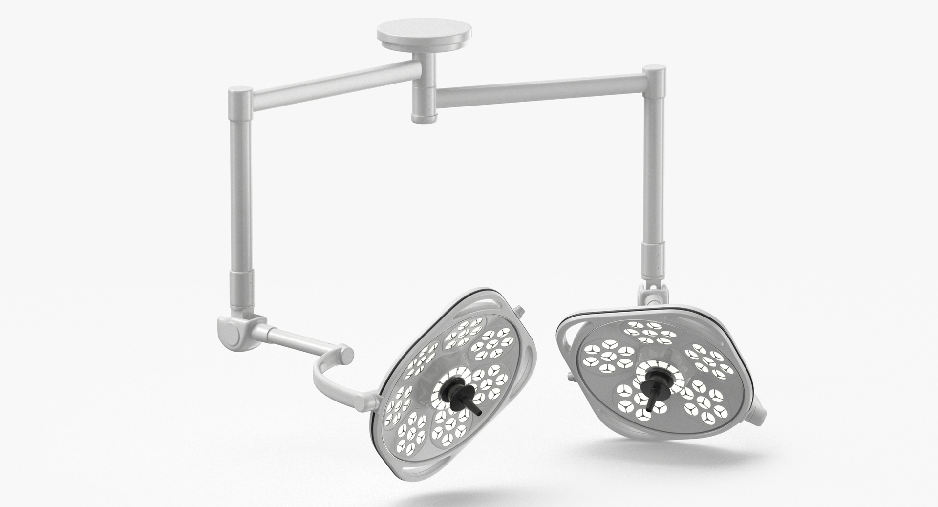 3D Model Operating Lights Single And Double - TurboSquid 1884942