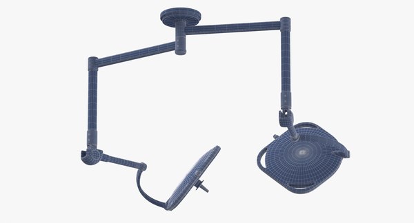3D model Operating Lights Single and Double - TurboSquid 1884942