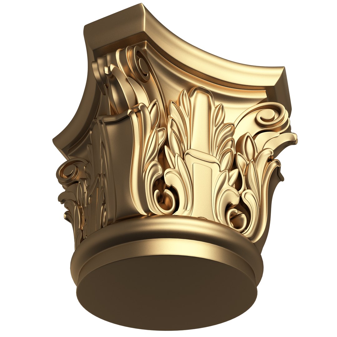 Carved Capital 0202 3D Model - TurboSquid 1956307