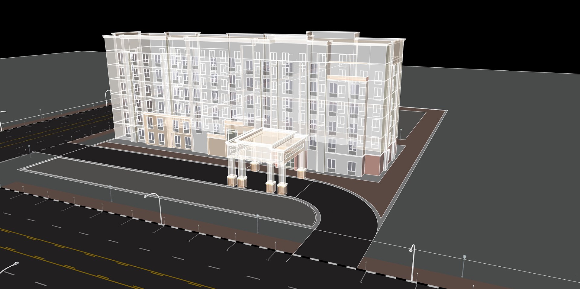 Modern Hotel 3D Model - TurboSquid 2291592