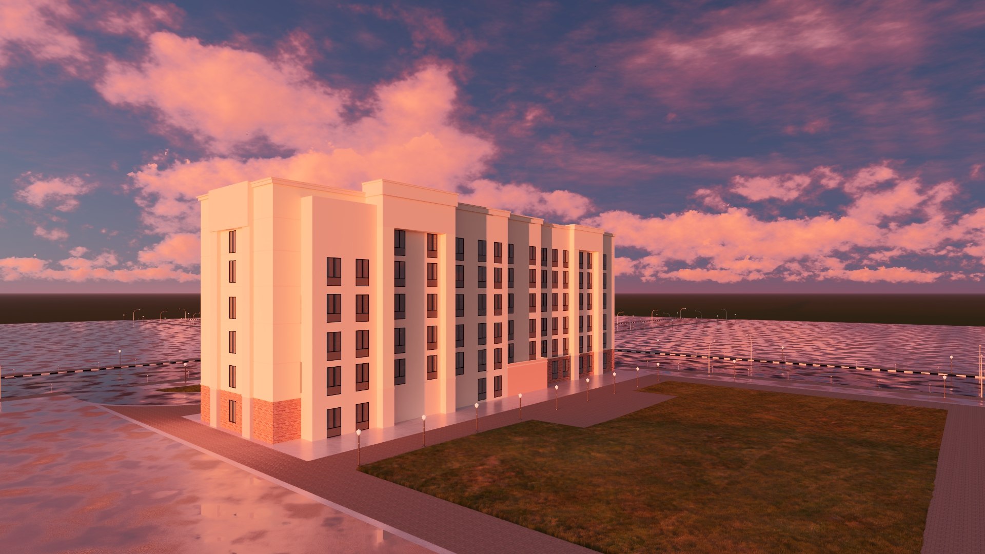Modern Hotel 3D Model - TurboSquid 2291592