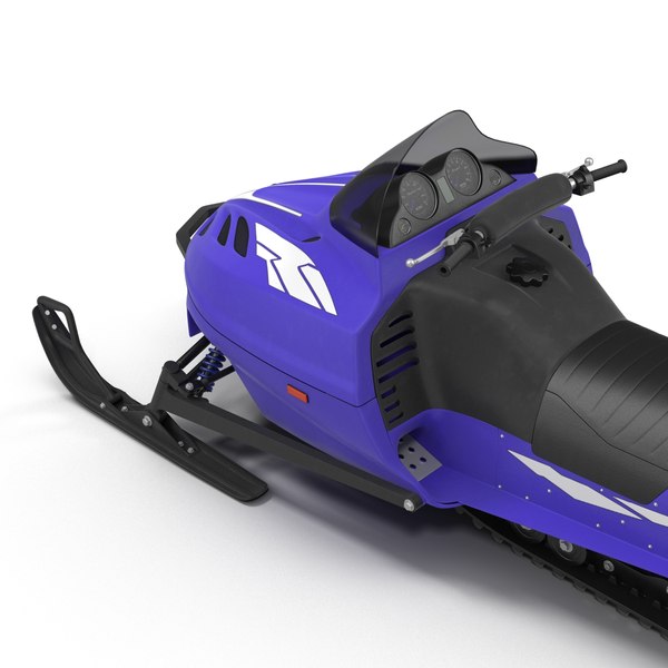snowmobile generic rigged 3d model