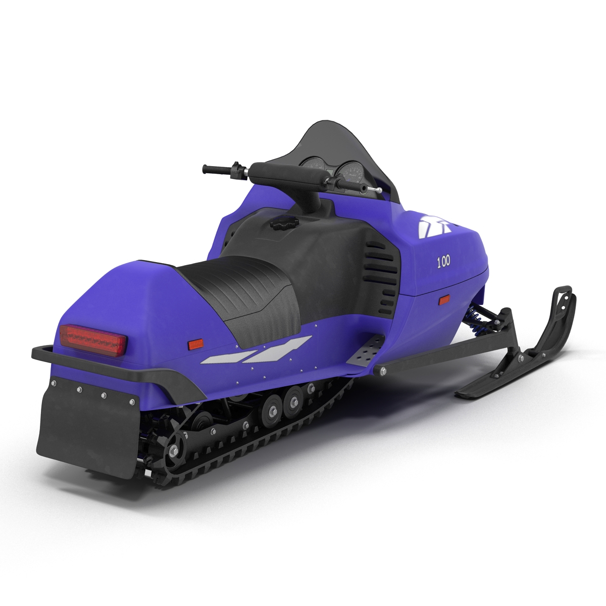 snowmobile generic rigged 3d model
