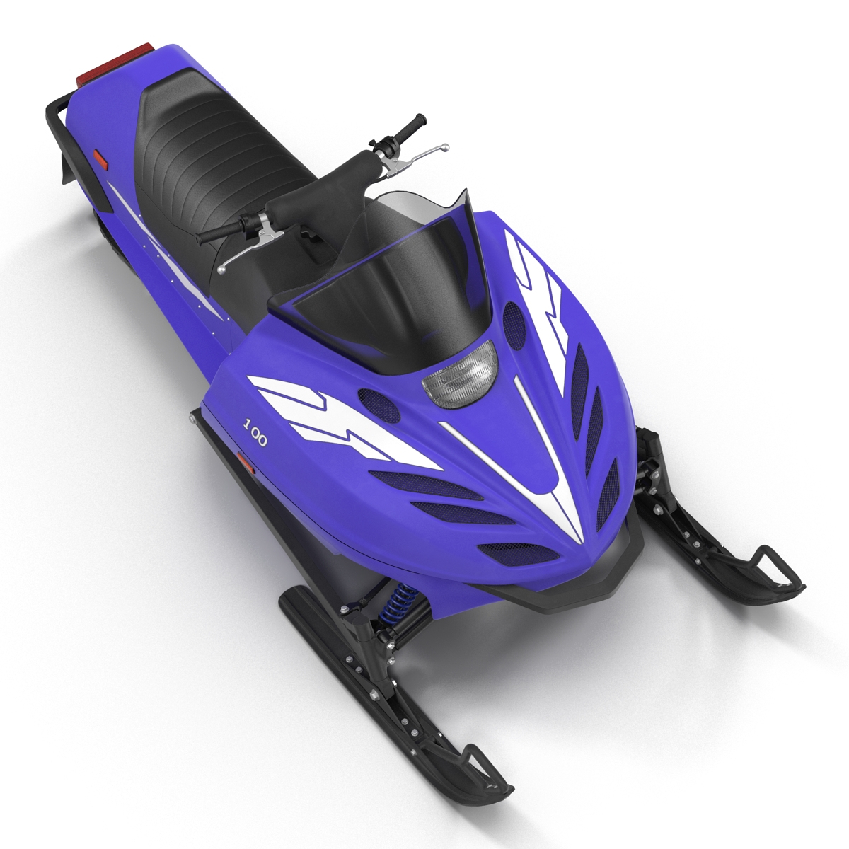 snowmobile generic rigged 3d model