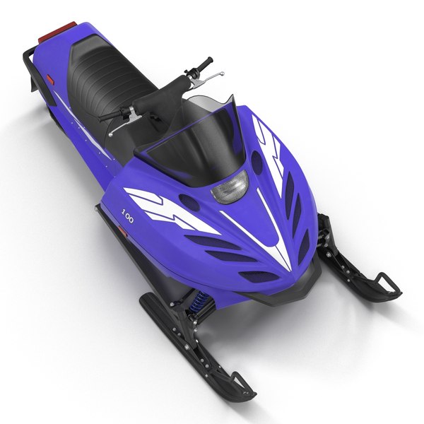 snowmobile generic rigged 3d model
