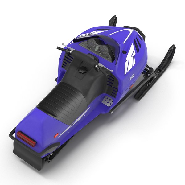 snowmobile generic rigged 3d model