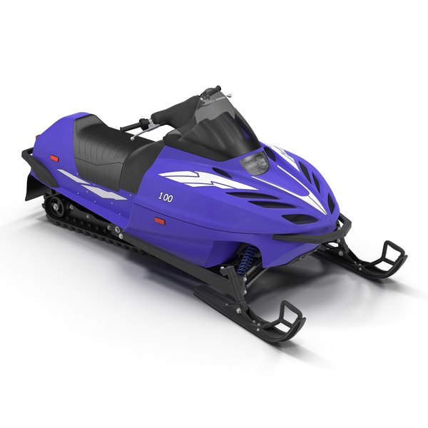 snowmobile generic rigged 3d model