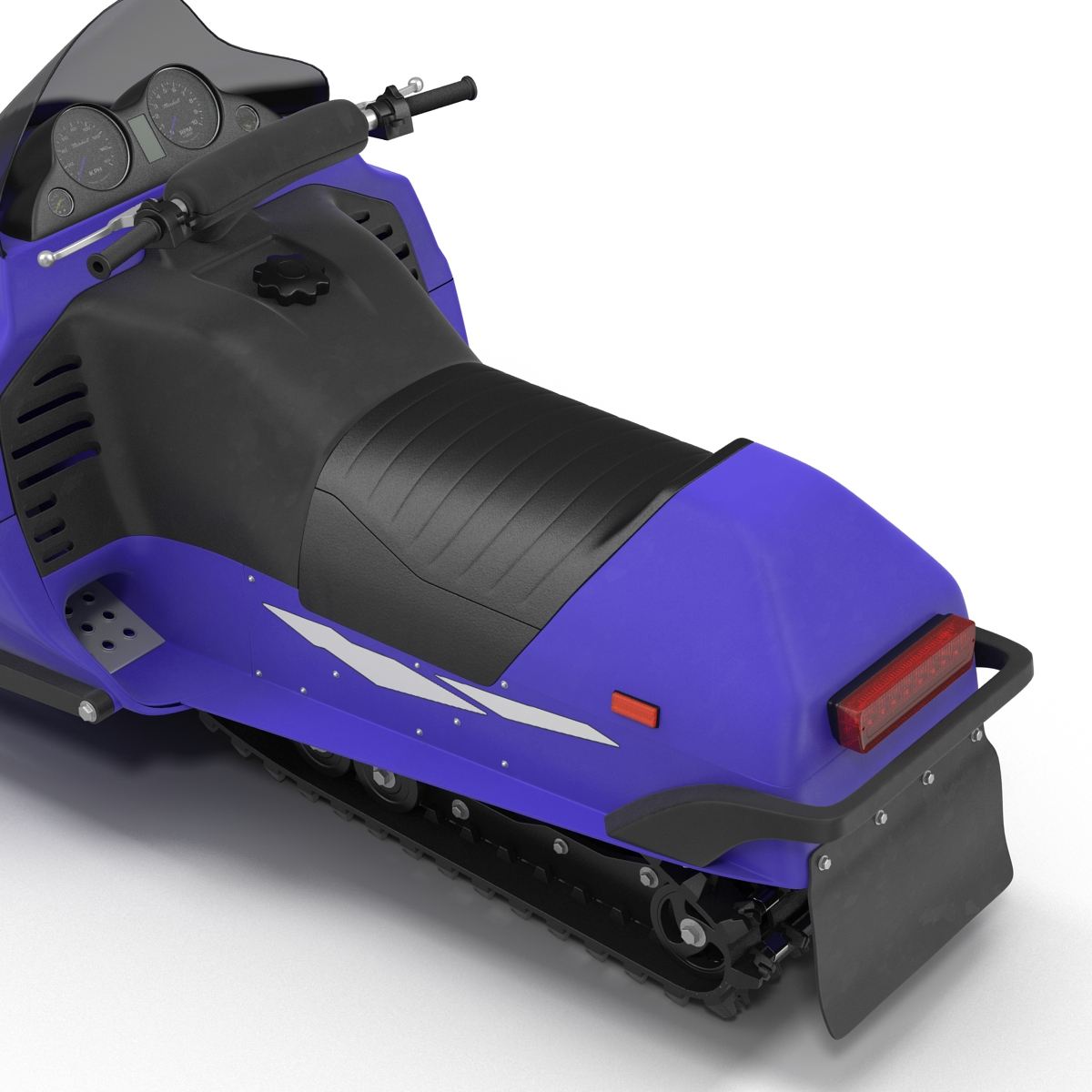 snowmobile generic rigged 3d model