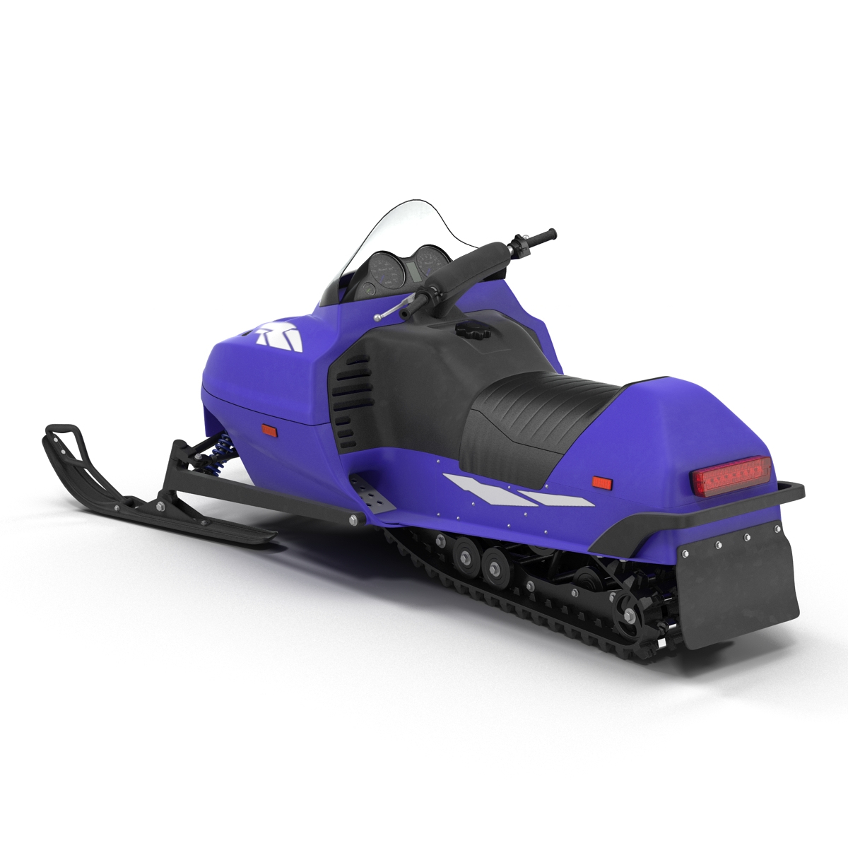 snowmobile generic rigged 3d model