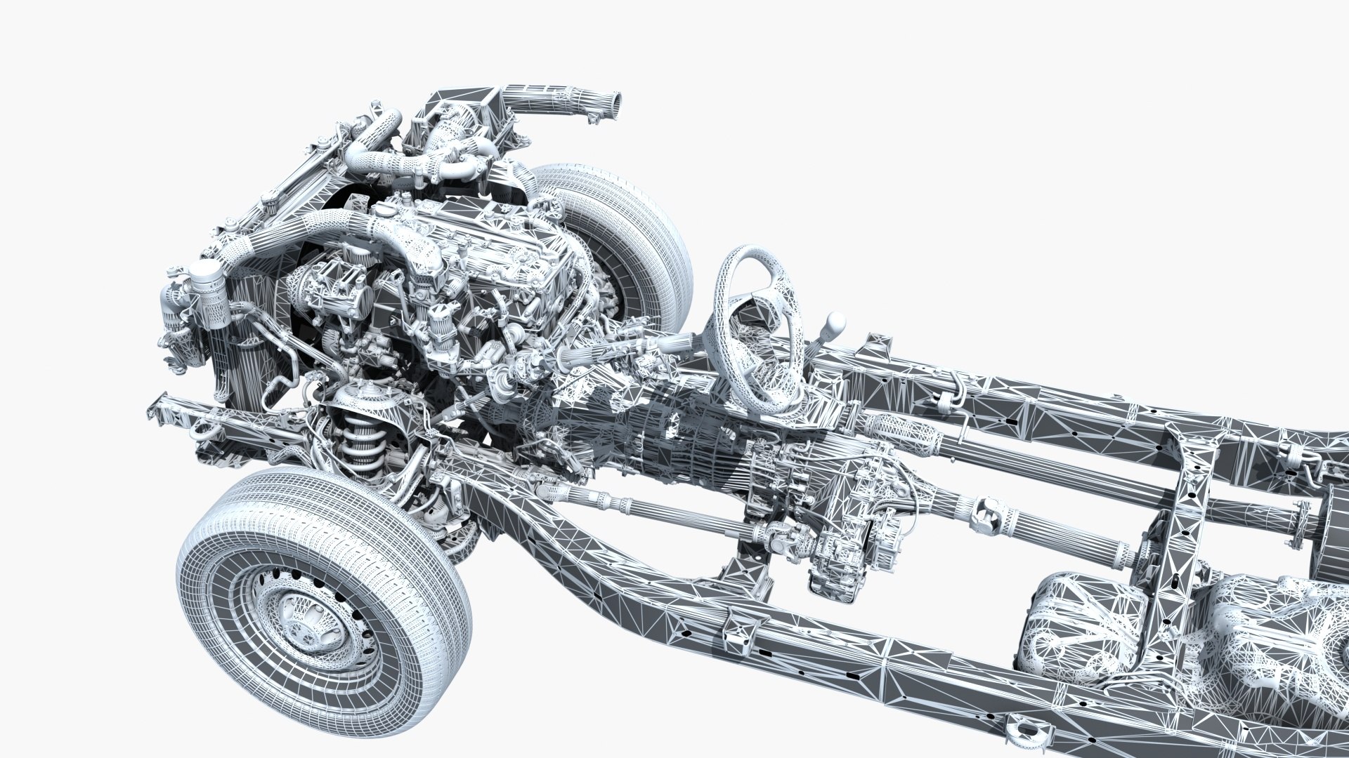 3D Pickup Truck X-RAY Model - TurboSquid 2066733