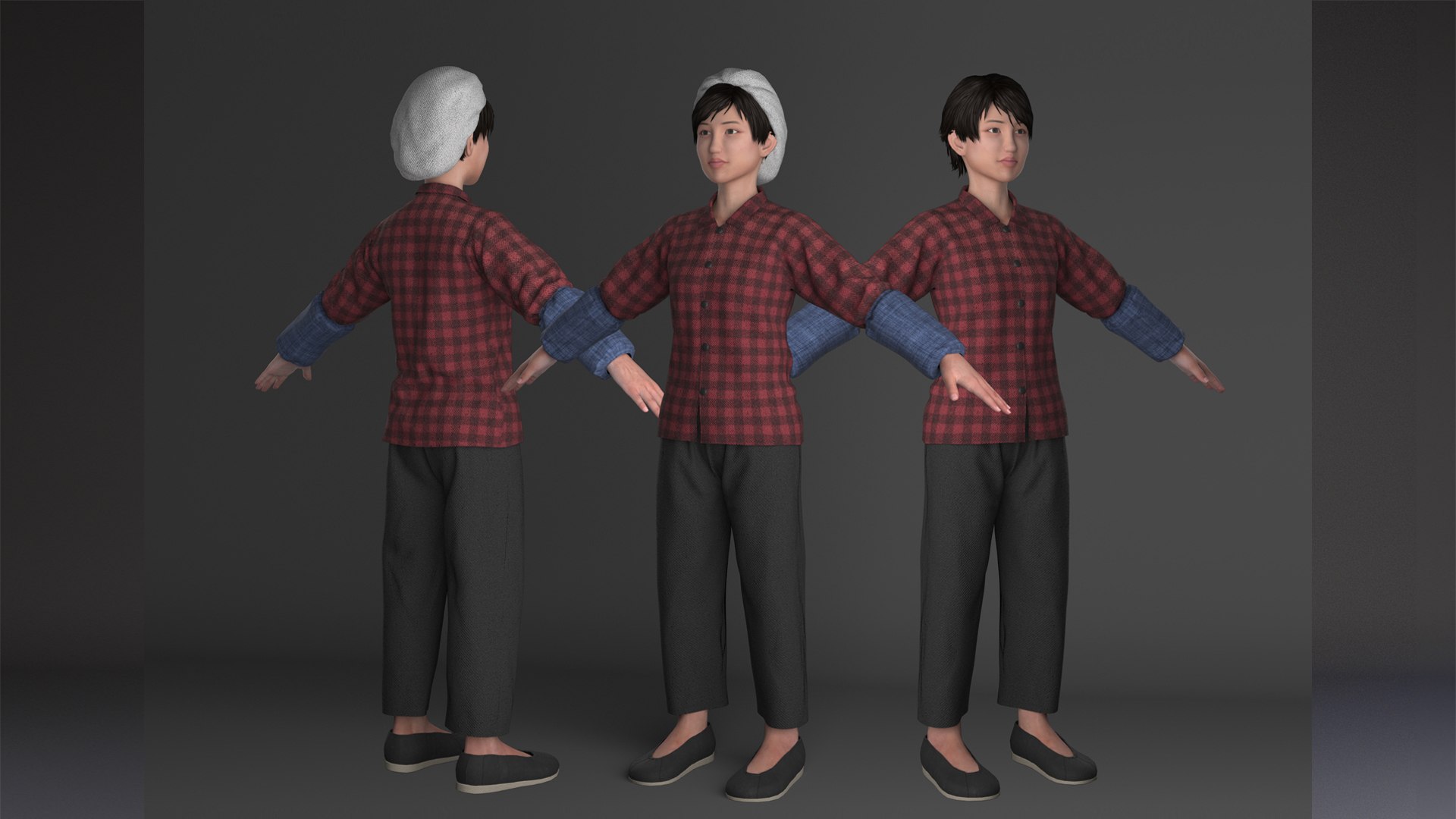 3D Woman Farmer Nanny Asian Woker Model - TurboSquid 1976503