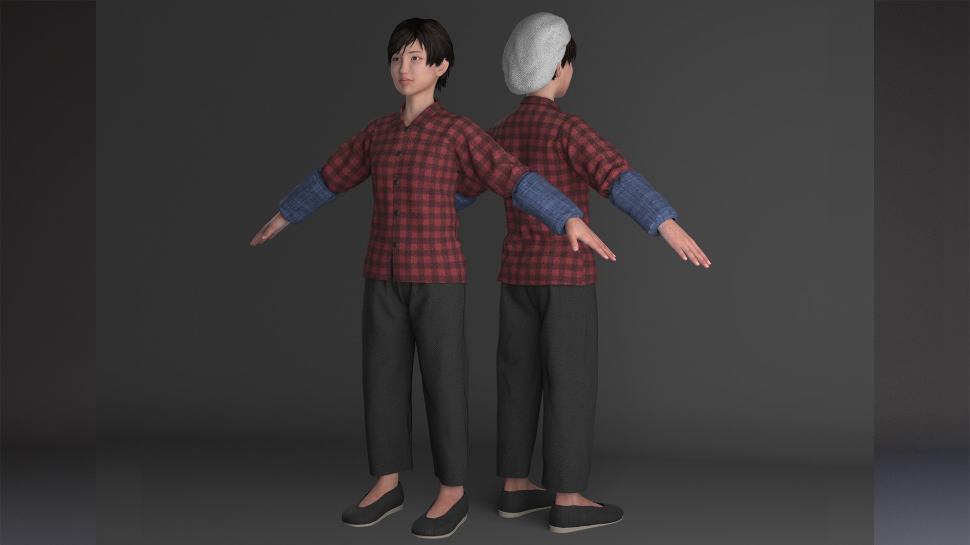 3D Woman Farmer Nanny Asian Woker Model - TurboSquid 1976503