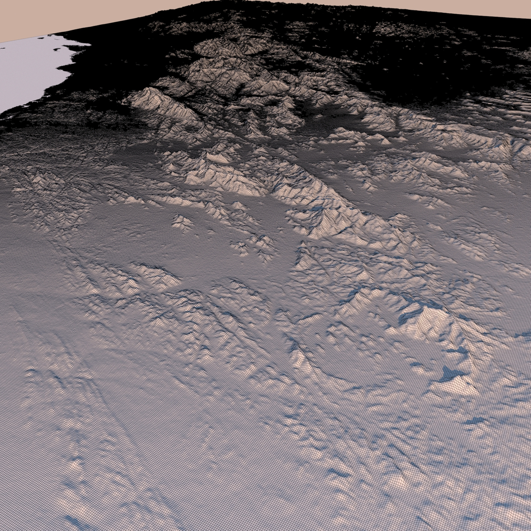 3D terrain arabia neom line model - TurboSquid 1676678