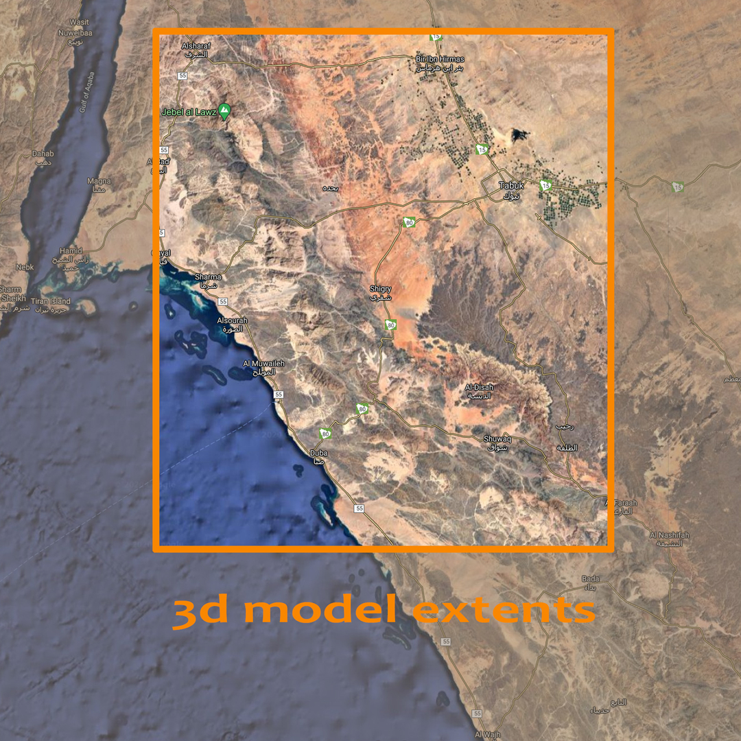 3D terrain arabia neom line model - TurboSquid 1676678