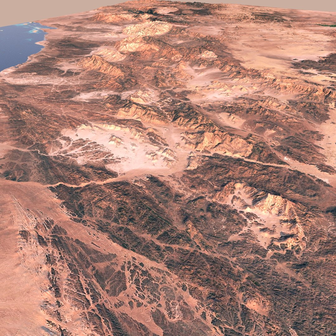 3D Terrain Arabia Neom Line Model - TurboSquid 1676678