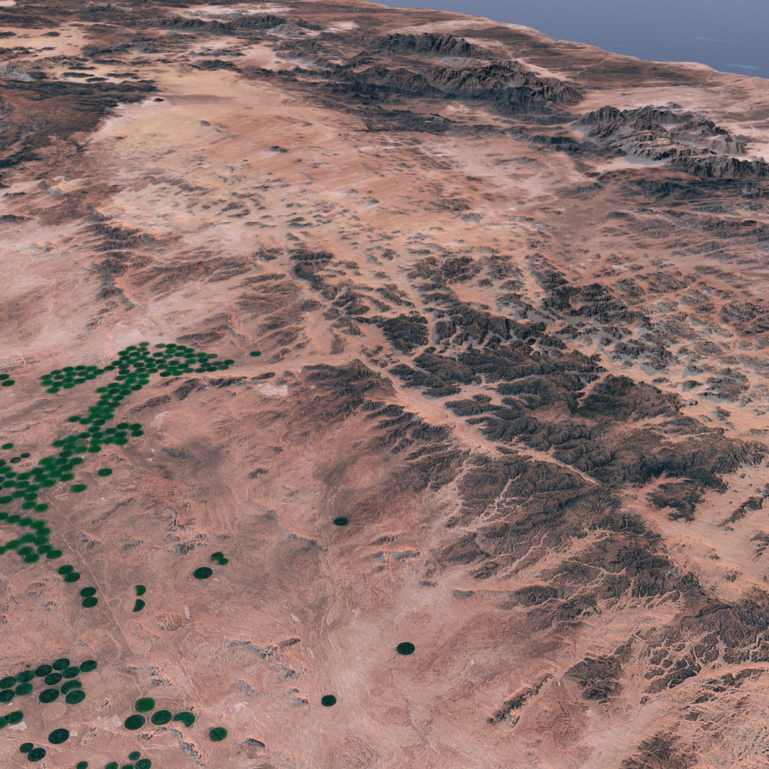 3D terrain arabia neom line model - TurboSquid 1676678
