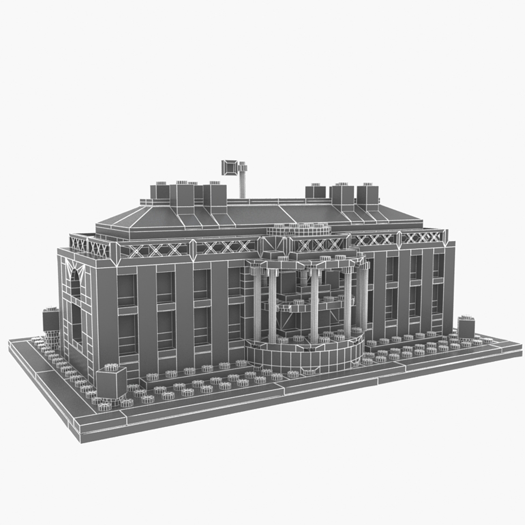 3D model lego white house - TurboSquid 1168090