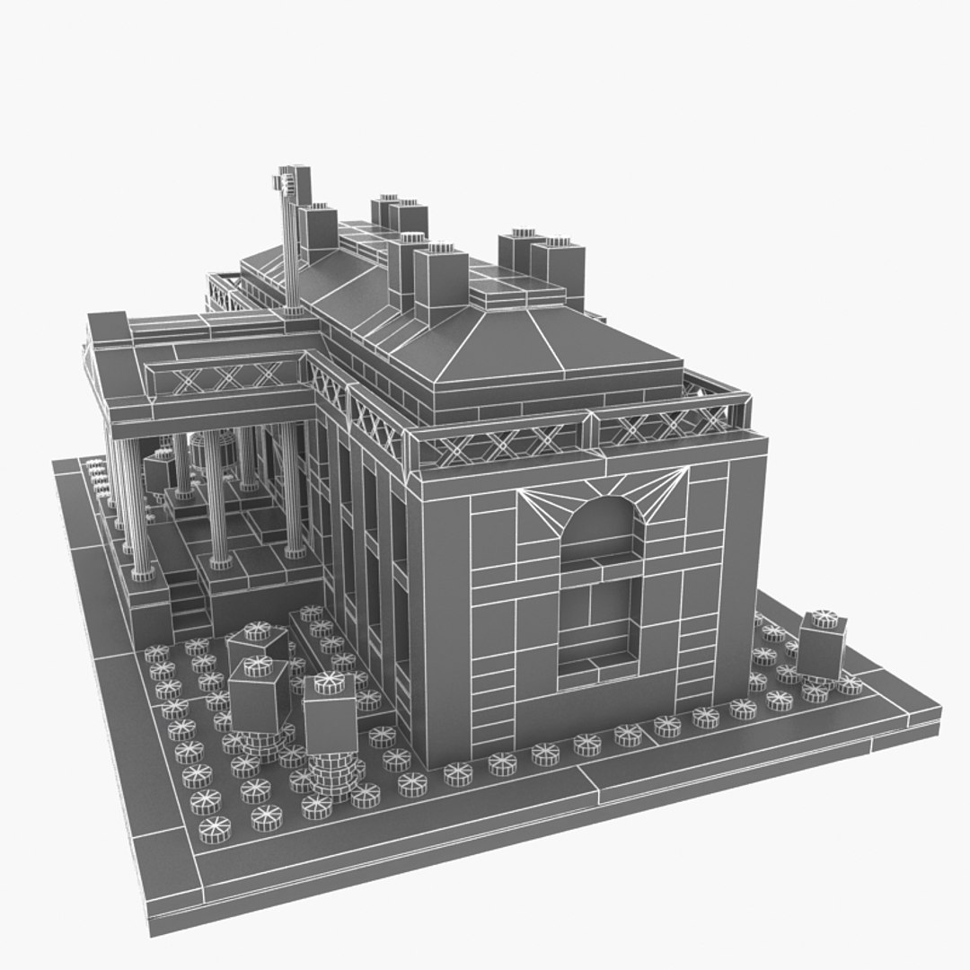 3D Model Lego White House - TurboSquid 1168090