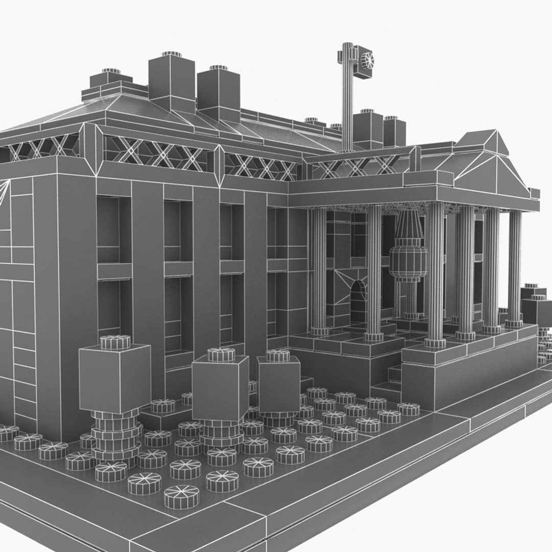 3D Model Lego White House - TurboSquid 1168090