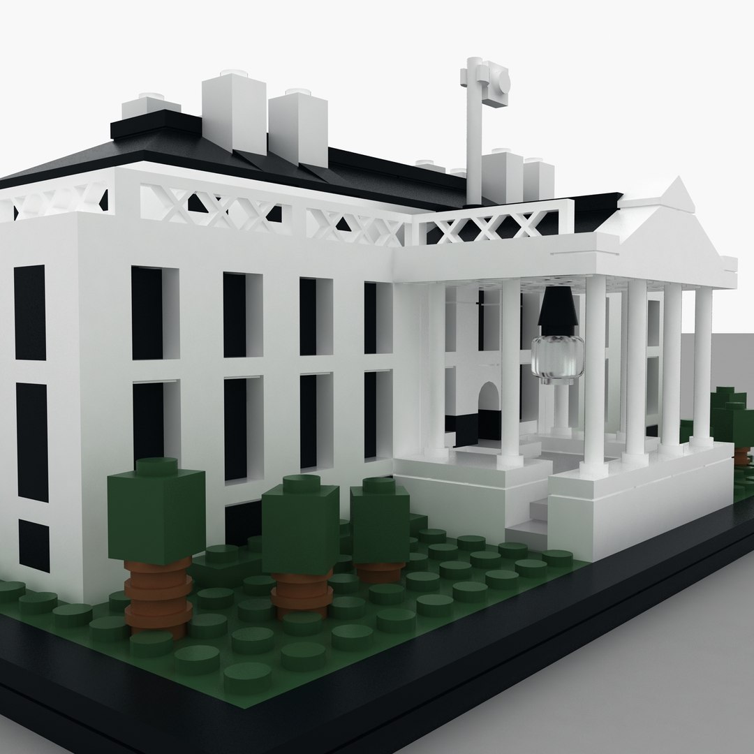 3D Model Lego White House - TurboSquid 1168090