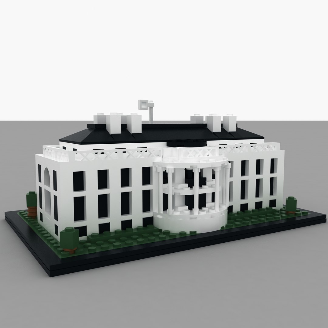3D Model Lego White House - TurboSquid 1168090