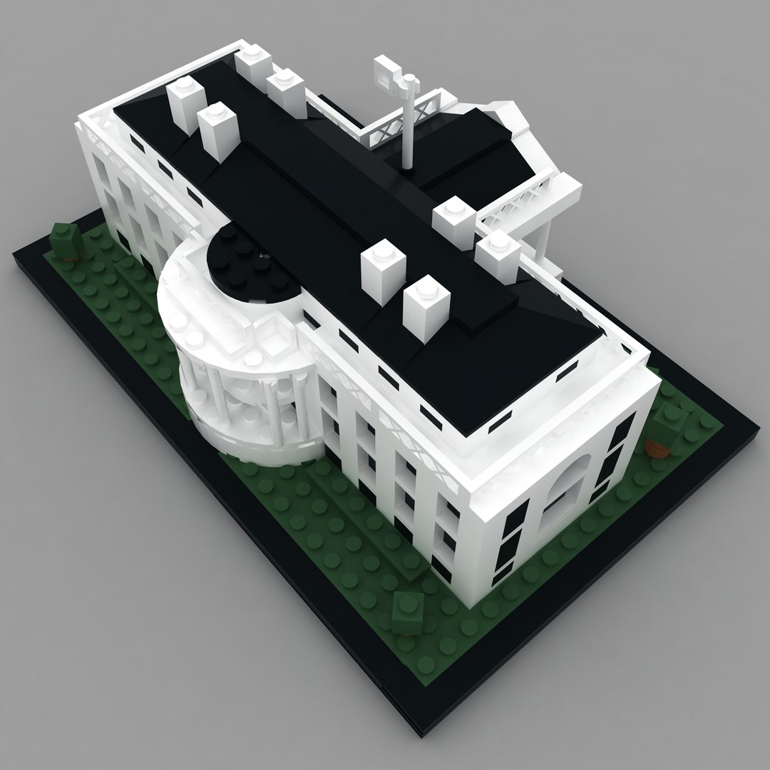 3D Model Lego White House - TurboSquid 1168090