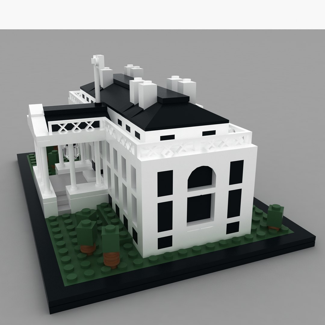 3D Model Lego White House - TurboSquid 1168090