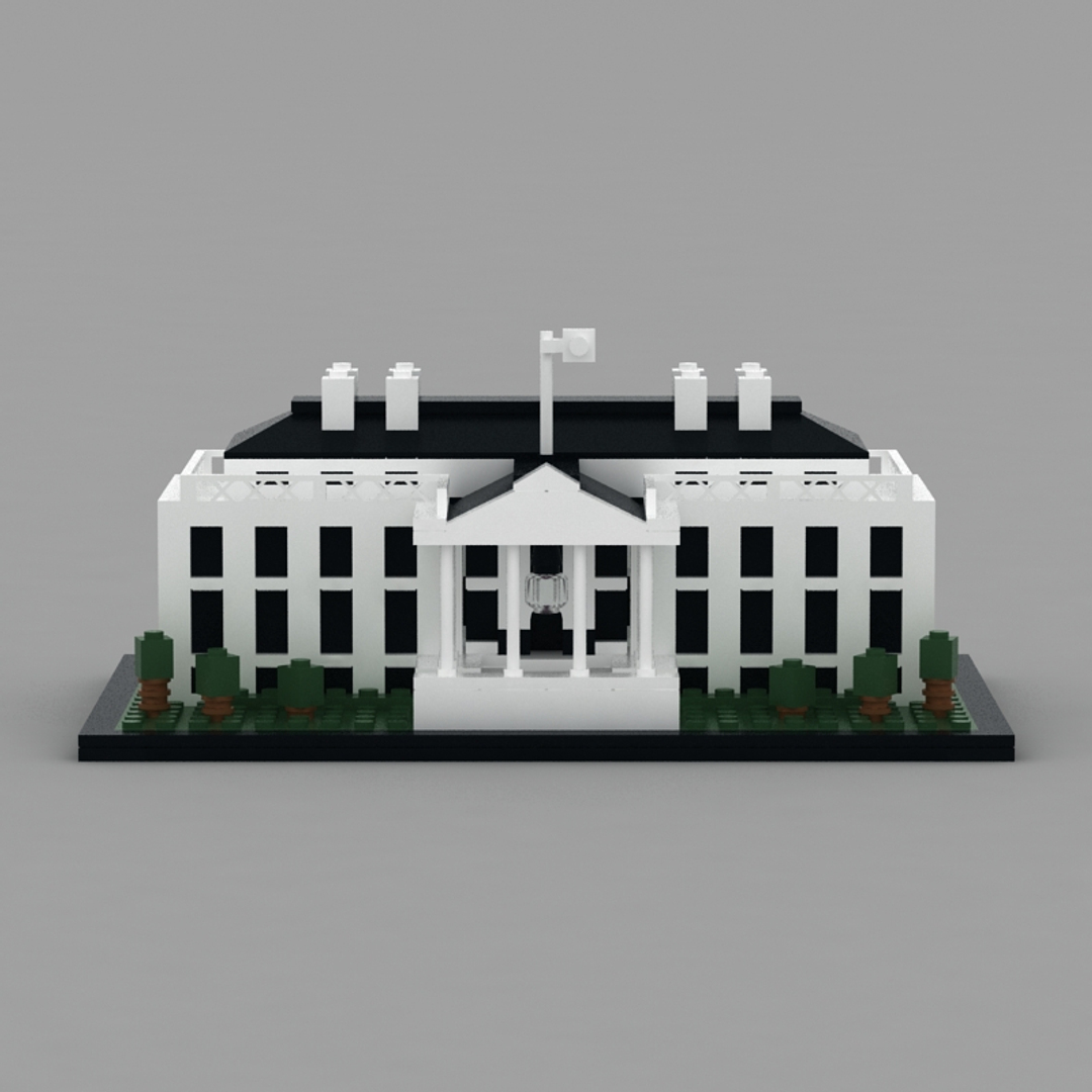 3D Model Lego White House - TurboSquid 1168090
