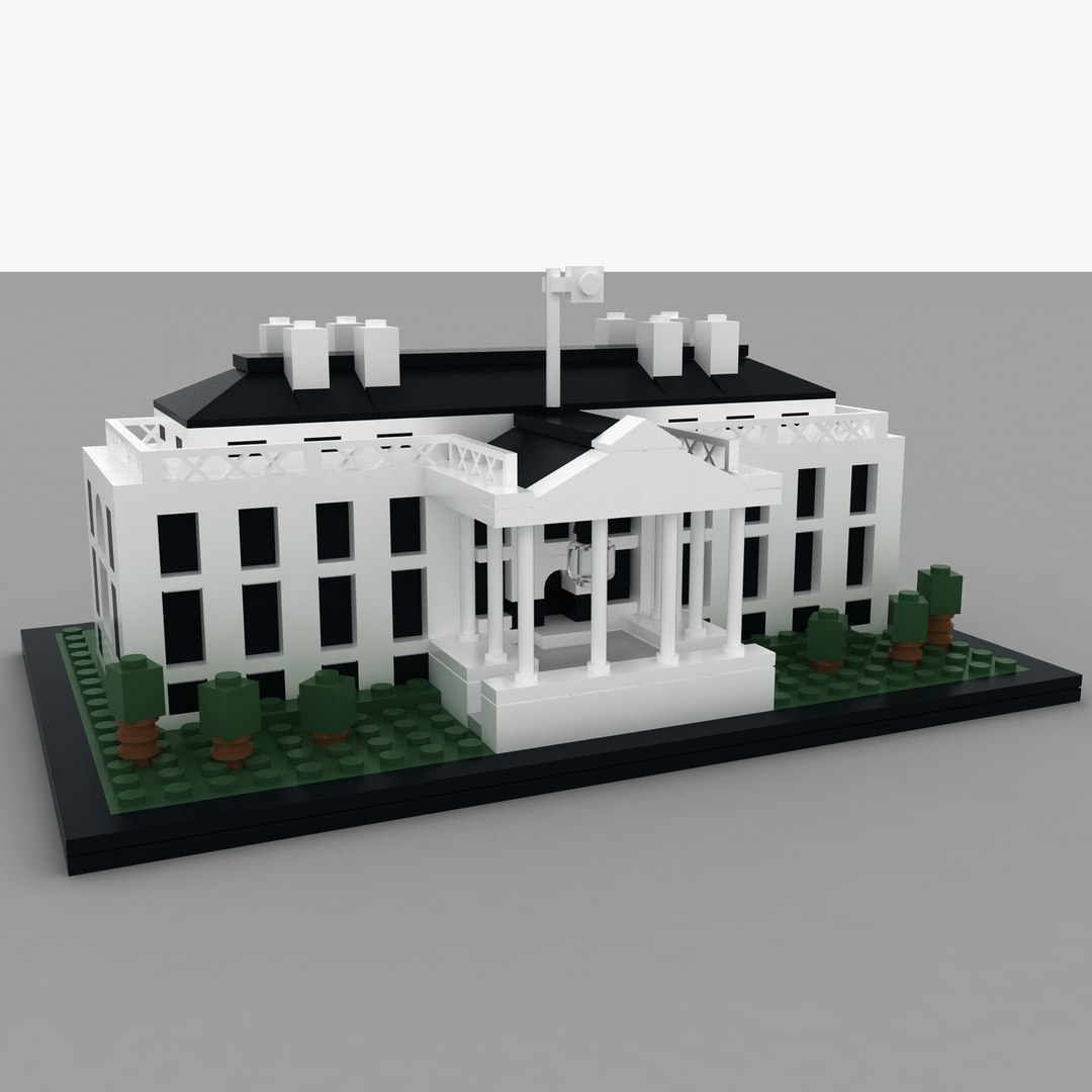 3D Model Lego White House - TurboSquid 1168090