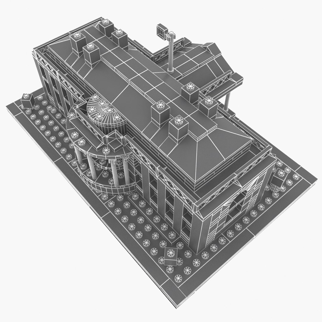 3D Model Lego White House - TurboSquid 1168090