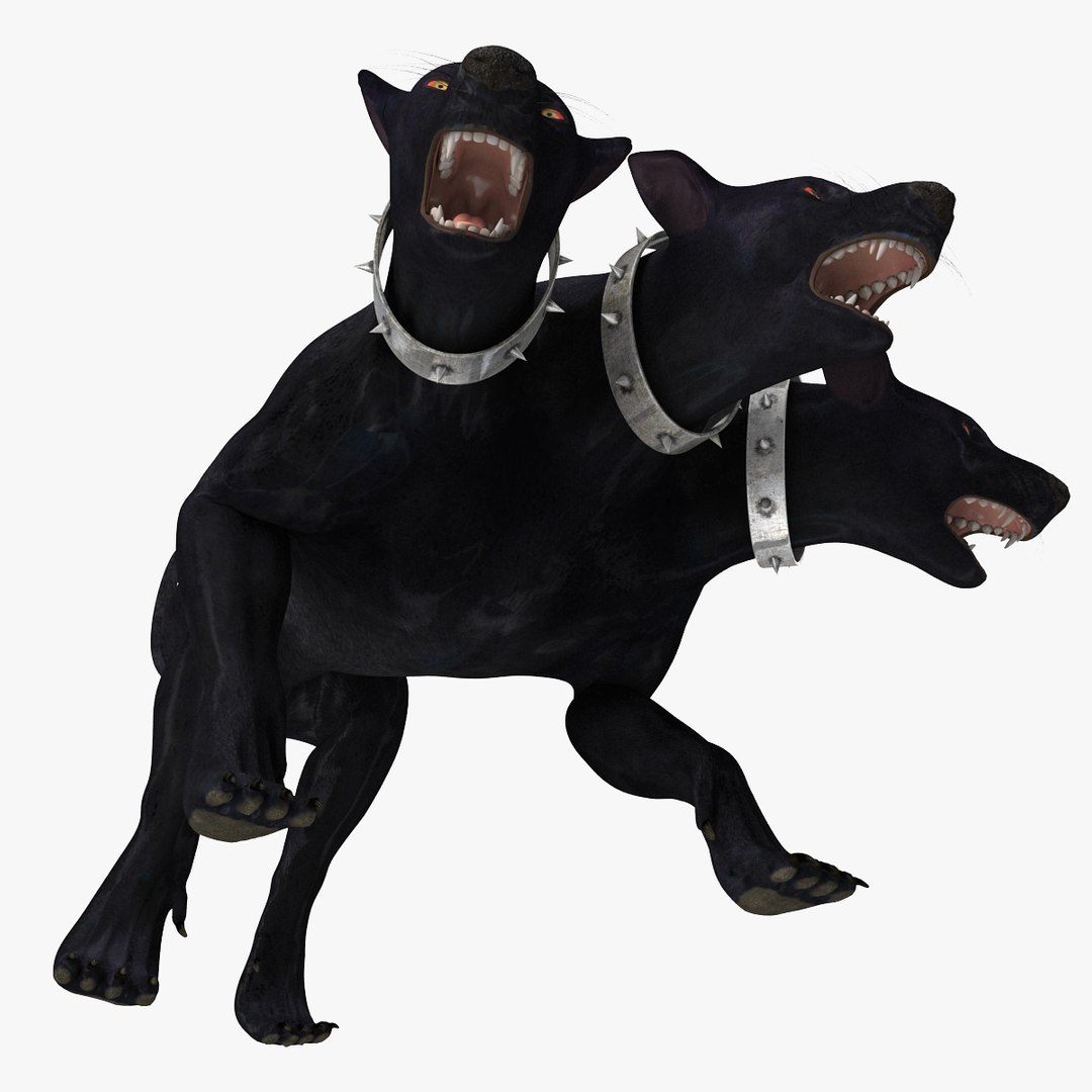 D Model Three-headed Dog Cerberus Ged