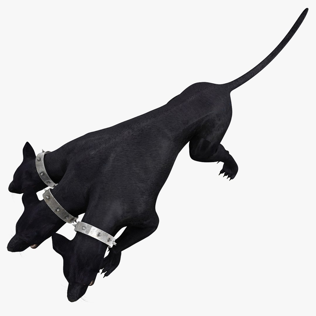 D Model Three-headed Dog Cerberus Ged