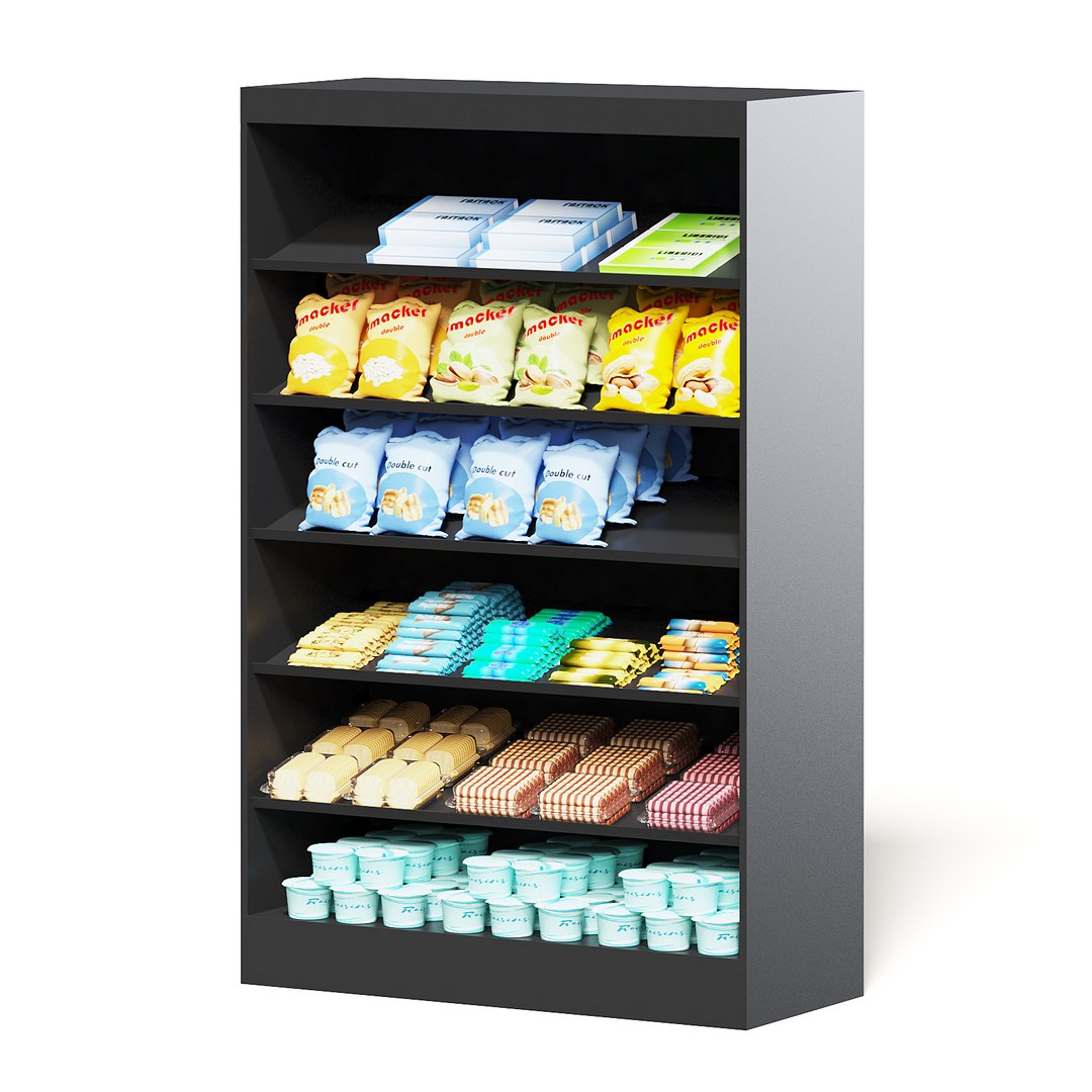 Black Market Shelf 3D Model - TurboSquid 1390066