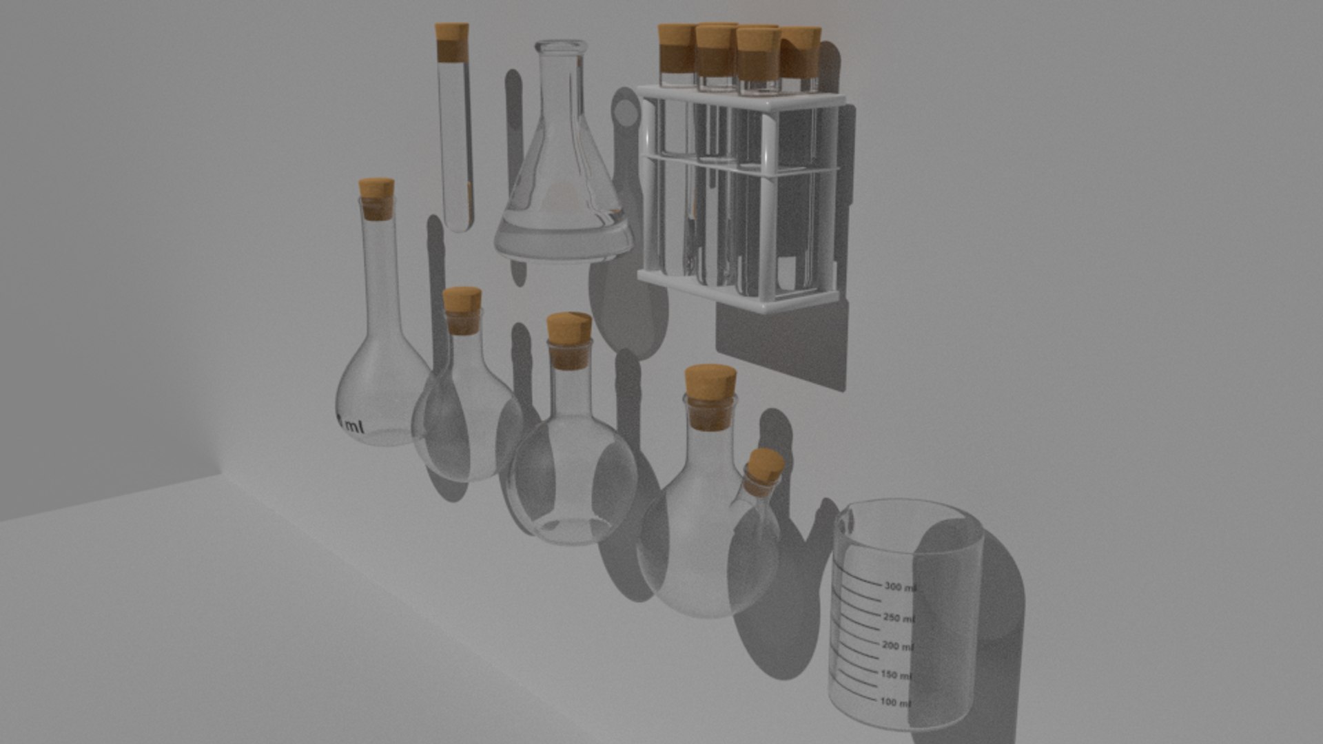 Flask Lab 3D Model - TurboSquid 1321763