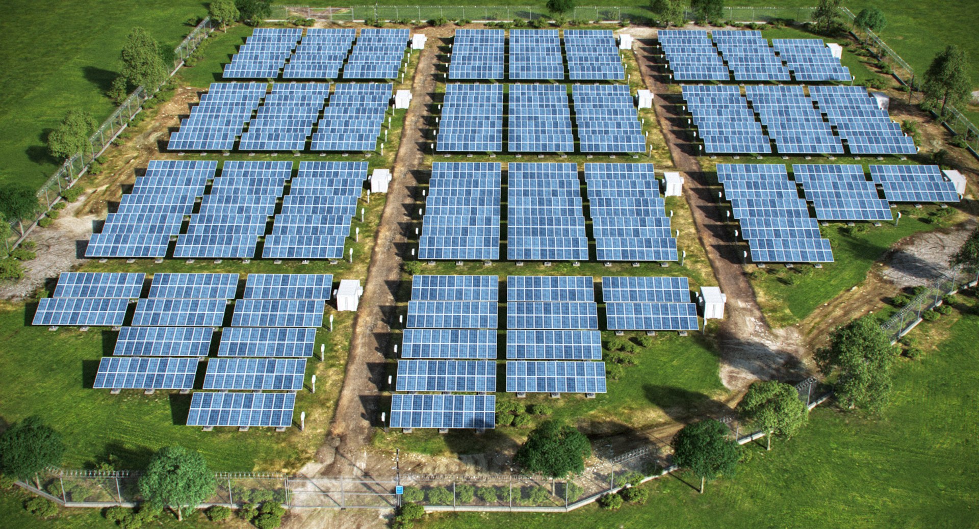 3D Solar Field Model - TurboSquid 1246777