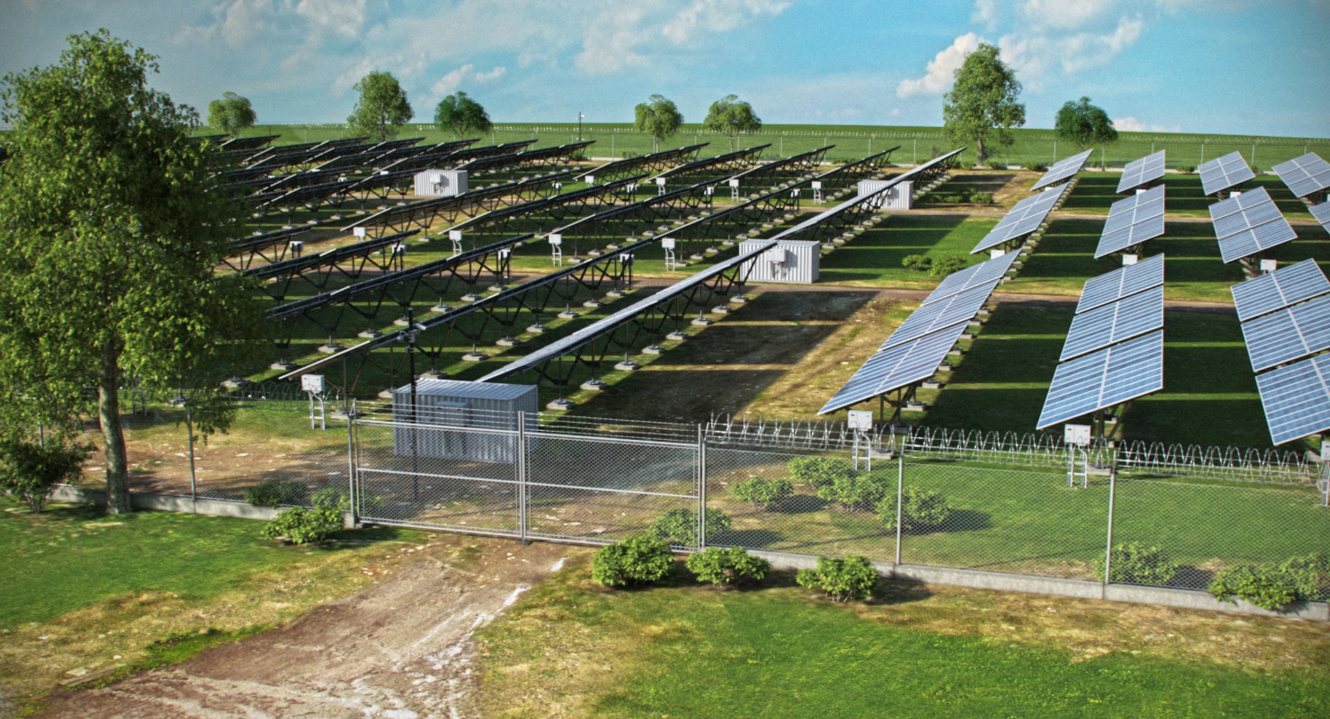 3D Solar Field Model - TurboSquid 1246777