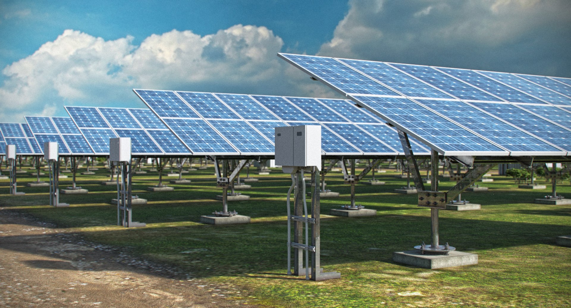 3D Solar Field Model - TurboSquid 1246777