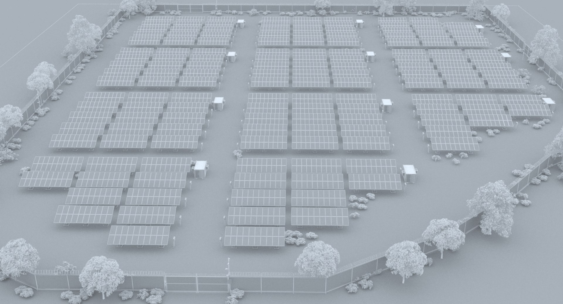 3D Solar Field Model - TurboSquid 1246777