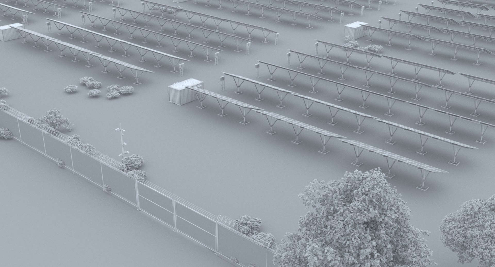 3D solar field model - TurboSquid 1246777