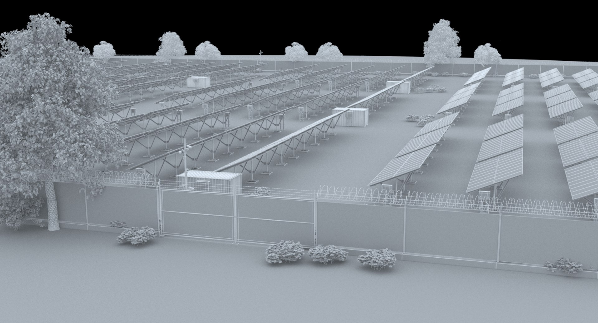 3D solar field model - TurboSquid 1246777