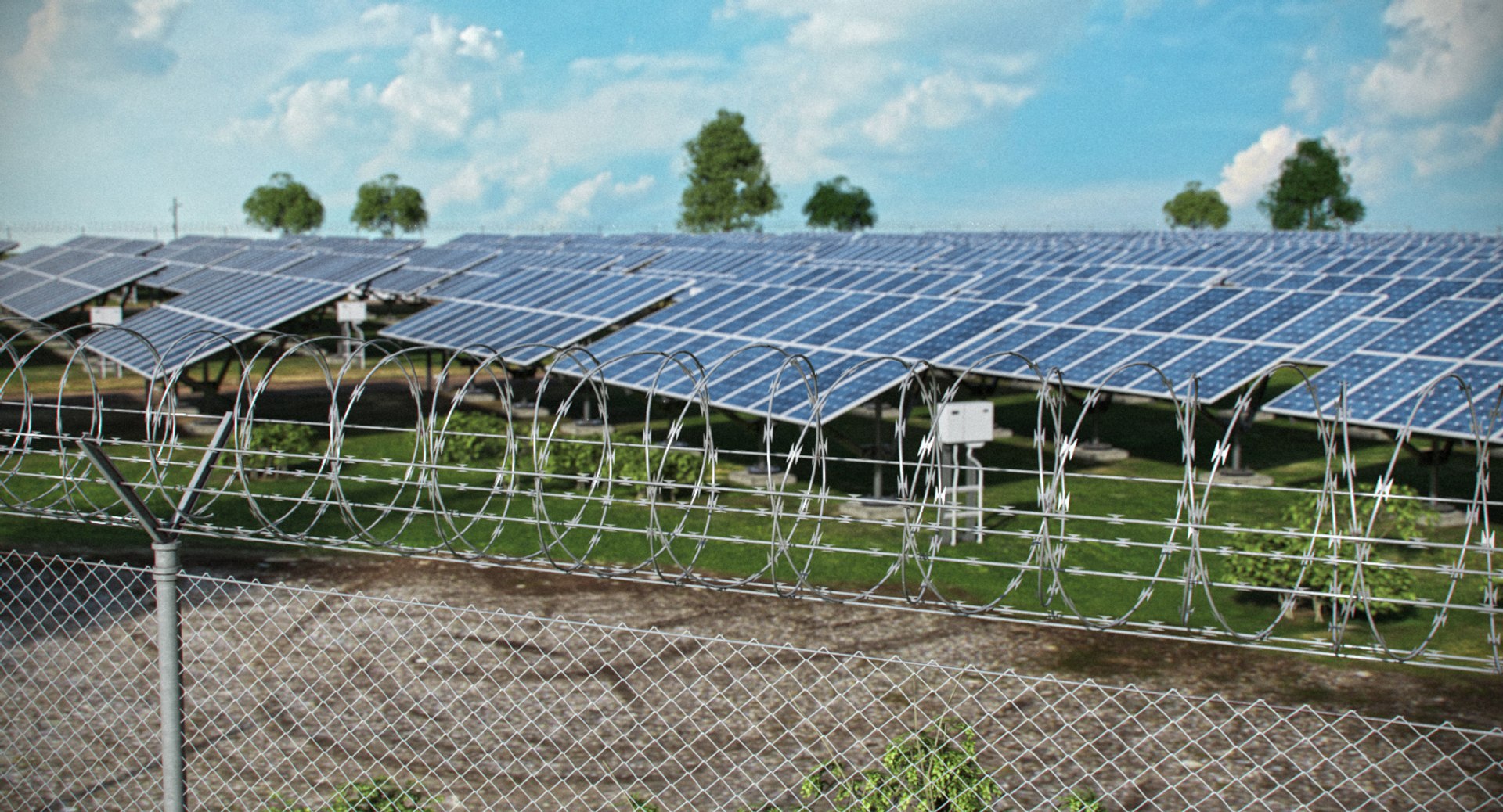 3D Solar Field Model - TurboSquid 1246777