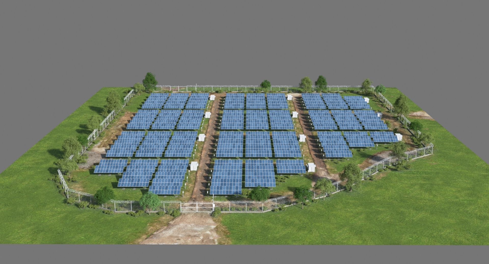 3D Solar Field Model - TurboSquid 1246777