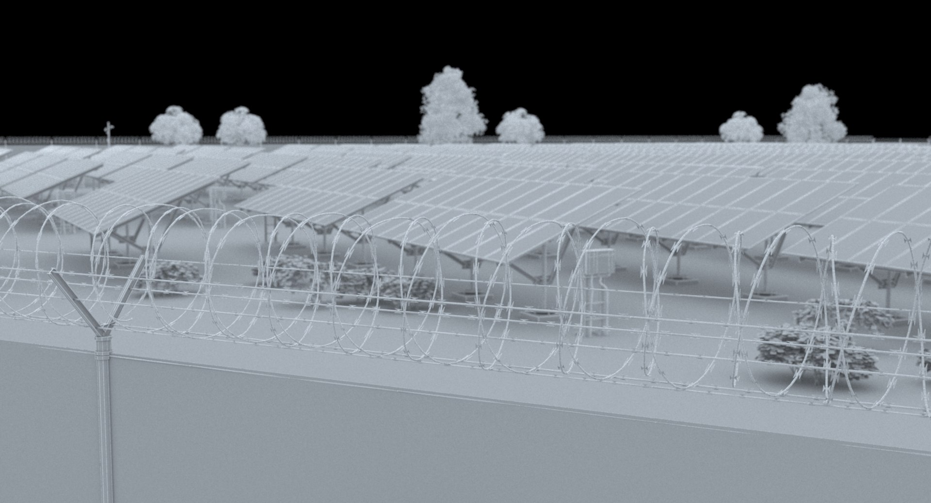 3D solar field model - TurboSquid 1246777