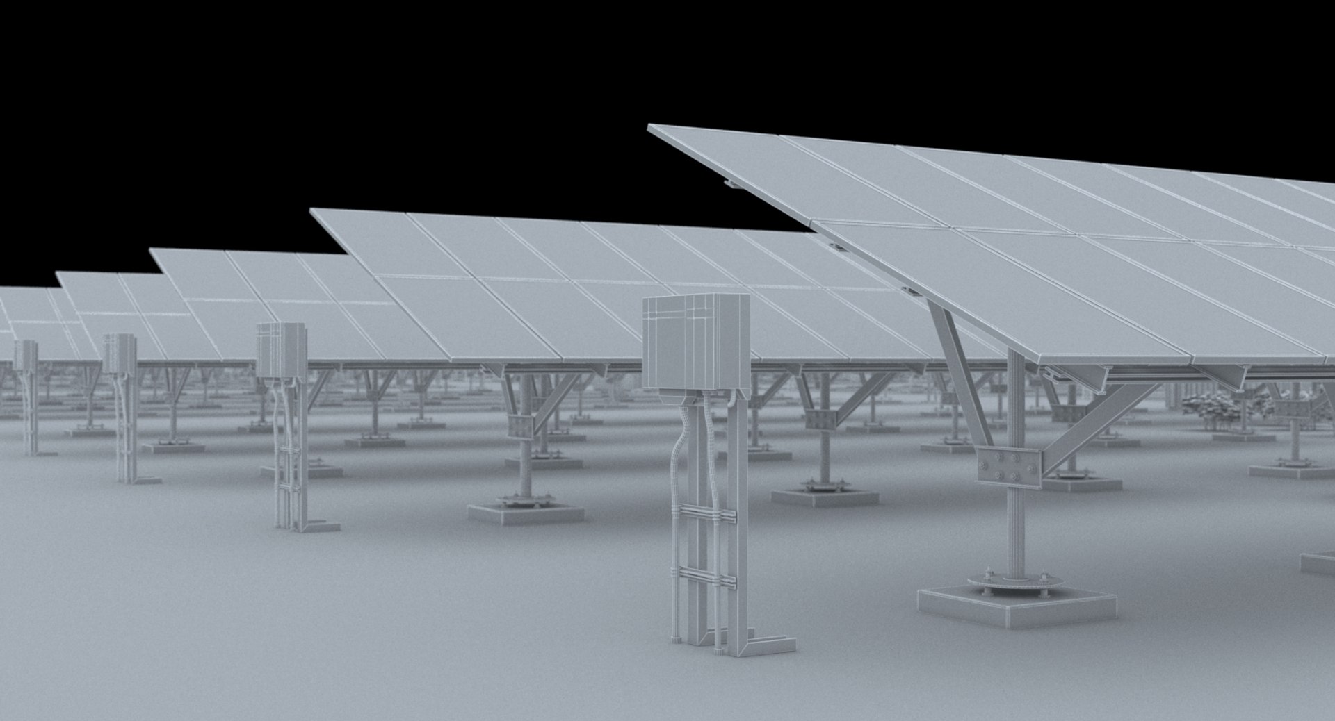3D Solar Field Model - TurboSquid 1246777