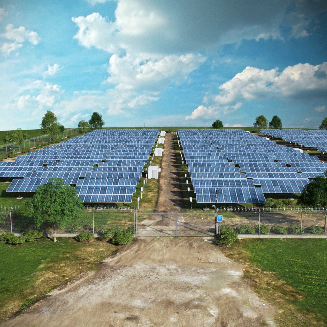 3D solar field model - TurboSquid 1246777