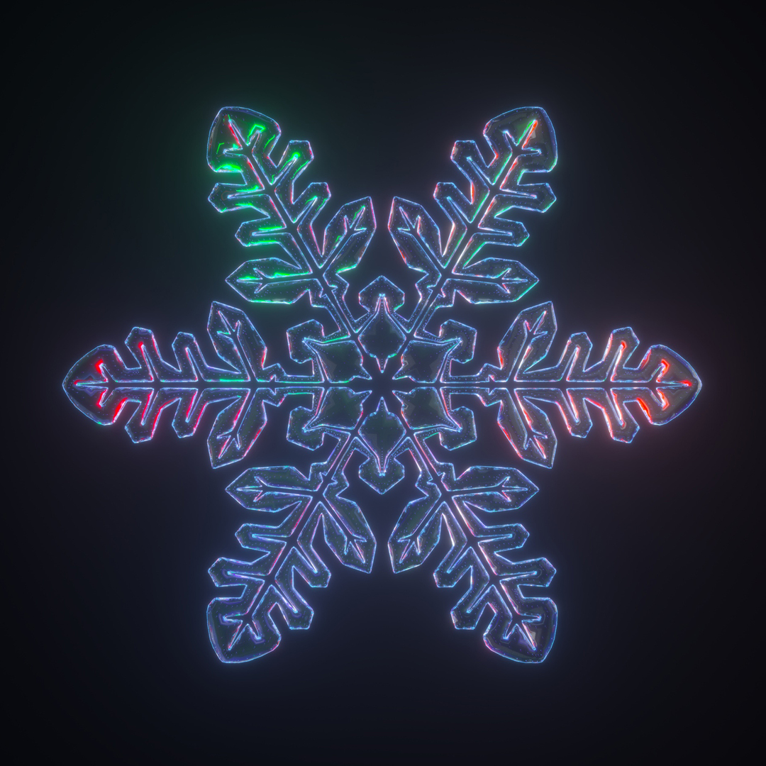 Snowflakes set v2 3D model - TurboSquid 1820530